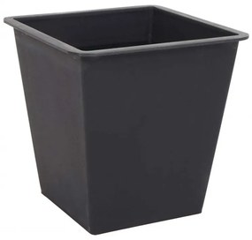 Květináč HWC-L22, 75x81x30cm, hliník, akáciové dřevo - hnědá