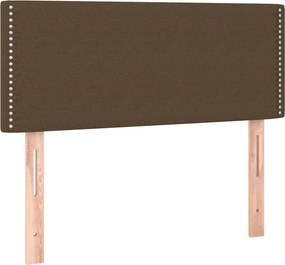 Box spring postel s matrací tmavě hnědá 120x190 cm textil 3269719