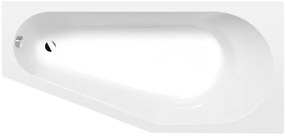 Polysan Tigra R 170 x 80 cm vana asymetrická akrylátová pravá 90611