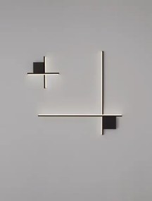Designové nástěnné svítidlo Cross 30 černá