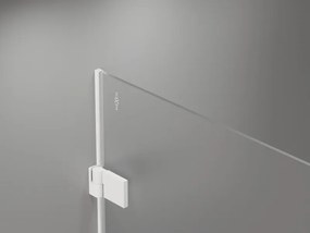 Mexen Lunar-B sprchové dveře otočné levé 80 cm, transparentní, bílé - 832-080-000-20-00-L