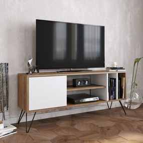 TV stolek MISTICO 140 cm bílý/ořech