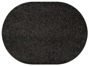 Vopi, Kusový koberec Eton černý ovál, 57x120, černá, chodba / předsíň