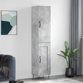 Skříň highboard betonově šedá 34,5x34x180 cm kompozitní dřevo 3199141