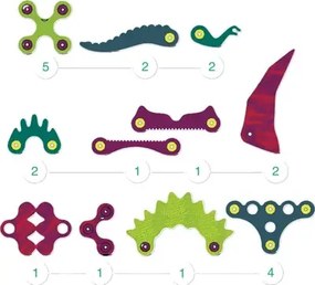 CLIXO Magnetická stavebnice Dino Discovery / 22 ks / od 6 let