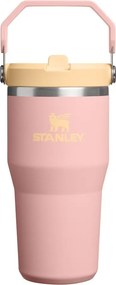 Broskvová termoska z nerezové oceli 600 ml IceFlow™ Flip Straw 2.0 Tumbler Peach Rose – Stanley