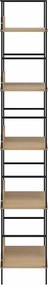 5patrová knihovna dub 60 x 27,6 x 158,5 cm kompozitní dřevo 288227