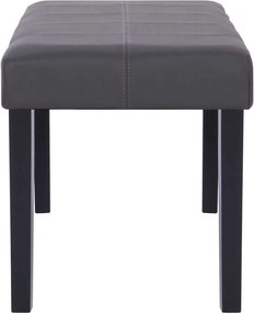 281309  Bench 106 cm Grey Faux Leather 281309