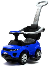 Dětské hrající odrážedlo s vodící tyčí SUV 3v1 Baby Mix modré