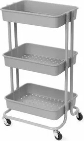 Compactor Grena Koupelnový vozík s kolečky - 3 police šedá / 43 x 34.8