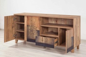 Designový TV stolek Aaralyn 160 cm borovice atlantská