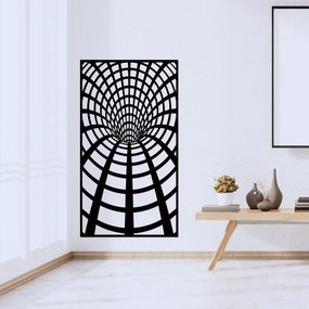 dřevo života Dekorační panel na zeď TUNEL Zvolte rozměr (cm): 56x100, Zvolte barvu dekoru: Černá