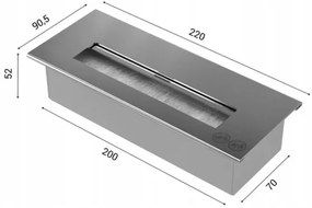 Kratki HOTEL/TUV - BIO krb HOTEL 40,2x70 cm 2kW černá