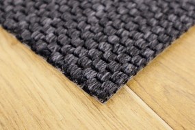 Timzo, Metrážový koberec Nature antracit - neúčtujeme odřezky z role, na míru, šíře 2m,3m,4m,5m, šedá, filc, chodba / předsíň