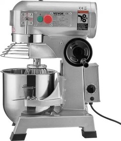 Komerční mixér na jídlo 18,7 l 3-rychlostní stojanový mixér na těsto 1100 W
