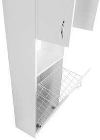 Aqualine, SIMPLEX ECO vysoká skříňka s košem 50x180x30cm, SIME510
