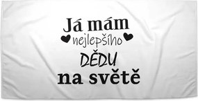 Sablio Ručník Já mám nejlepšího dědu na světě - 30x50 cm