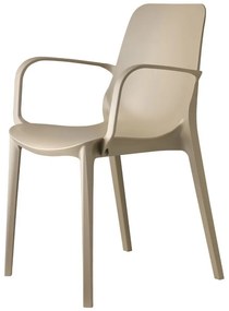 SCAB - Židle GINEVRA s područkami - béžová