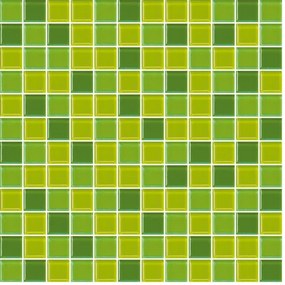 Premium Mosaic Mozaika Mix zelená 2,5x2,5 cm 30,5x30,5 cm MOS25MIX4