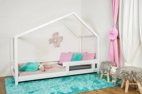 MAXIDO Dětská postel domeček Dita 180x80 šedá