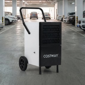 Costway Komerční odvlhčovač 60 L/den odvlhčovač pro 200 m² pokojový sušák