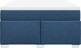 Box spring postel s matrací modrá 140x200 cm textil 3285143