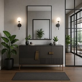 Komoda Stilig ST102 160 cm grafit/zlatá