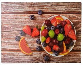 Krájecí prkénko Aria Fruits, kombinace barev, 40x30 cm