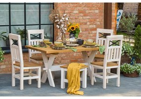 Massive home | Dřevěný stůl z masivu Corona Stell - výběr moření MHMES160S 160 x 90 cm