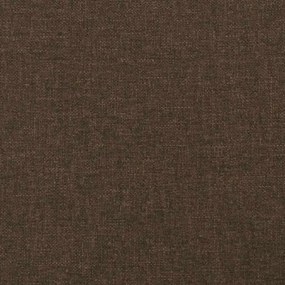 Čelo postele typu ušák tmavě hnědé 83 x 23 x 118/128 cm textil 3118367