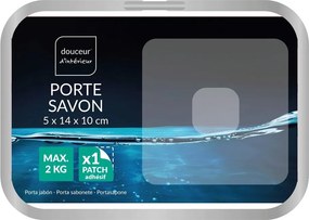 Kovová mýdlenka bez vrtání v leskle stříbrné barvě Filaire Aluminium – douceur d'intérieur