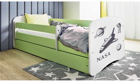 Dětská postel Babydreams Nasa zelená