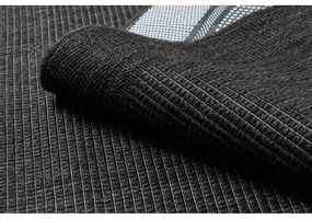 Kusový koberec Duhra černý 80x300cm