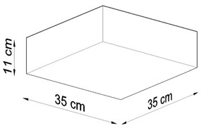 HORUS 35 Stropní světlo, šedá SL.0137 - Sollux