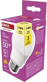 Emos lighting LED žárovka Classic A60 / E27 / 5,8 W (50 W) / 645 lm / teplá bílá 1525733278