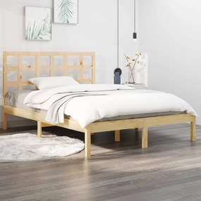 Rám postele masivní dřevo 200 x 200 cm,  3105490 HangarStore.cz