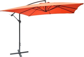 Slunečník kovový NEPROMOKAVÝ 8080 270x270cm Rojaplast Cihlová