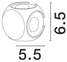 Venkovní LED svítidlo Zari A 55 bílé