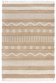 Flair Rugs koberce Kusový koberec Jubilant Medina Jute Natural/Ivory - 120x170 cm