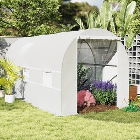 Fóliový skleník Outsunny 450x200x200 cm, robustní skleník s fólií odolnou proti UV záření | Aosom.de