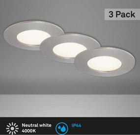 Briloner Vestavné LED svítidlo matný nikl V: 3 cm průměr: 8,5 cmř