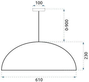 Toolight Závěsná lampa BOHO APP988-1CP
