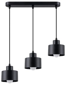 Sollux Lighting Závěsné svítidlo SAVAR 3 Černá