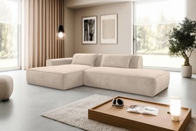 XXXLutz ROHOVÁ SEDAČKA, plast, textil, kompozitní dřevo, pískové barvy MID.YOU - Sedací soupravy - 000694009637