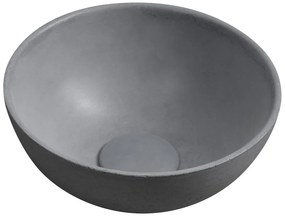 Sapho Sapho, MINOR betonové umyvadlo na desku, průměr 26cm, šedá, MR26017