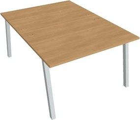 Kancelářský pracovní stůl Hobis USDA 1200, bílá RAL 9016, deskaakát