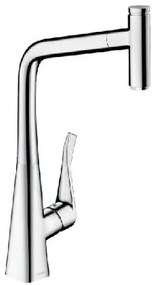 Hansgrohe M71 - Dřezová baterie Metris Select s výsuvnou koncovkou, sBox, EcoSmart, chrom 73807000