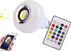 Verk Group Led barevná žárovka rgb reproduktor bluetooth dálkové ovládání