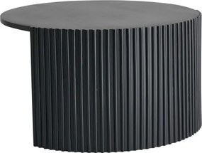 Černý kulatý konferenční stolek s deskou z mangového dřeva ø 80 cm Bisselina – Ellos Home