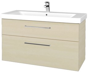 Dřevojas Koupelnová skříň Q MAX SZZ2 105 Varianta: N01 Bílá lesk / Úchytka T01 / N08 Cosmo